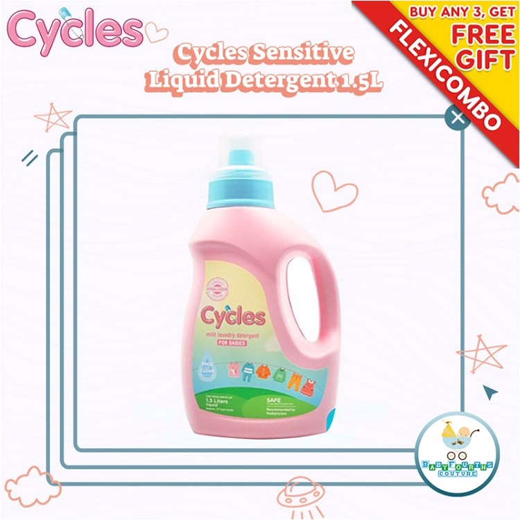 Cycles Mild Laundry Liquid Detergent 1.5L | Shopee Philippines