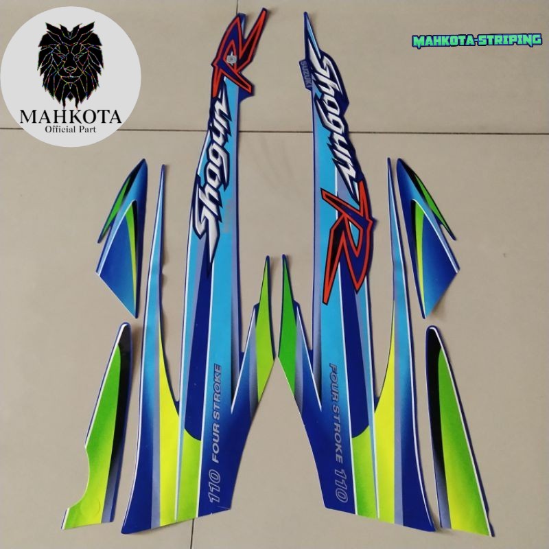 Striping Sticker LIS LES POLET suzuki shogun 110 r 2002 2003 blue best ...