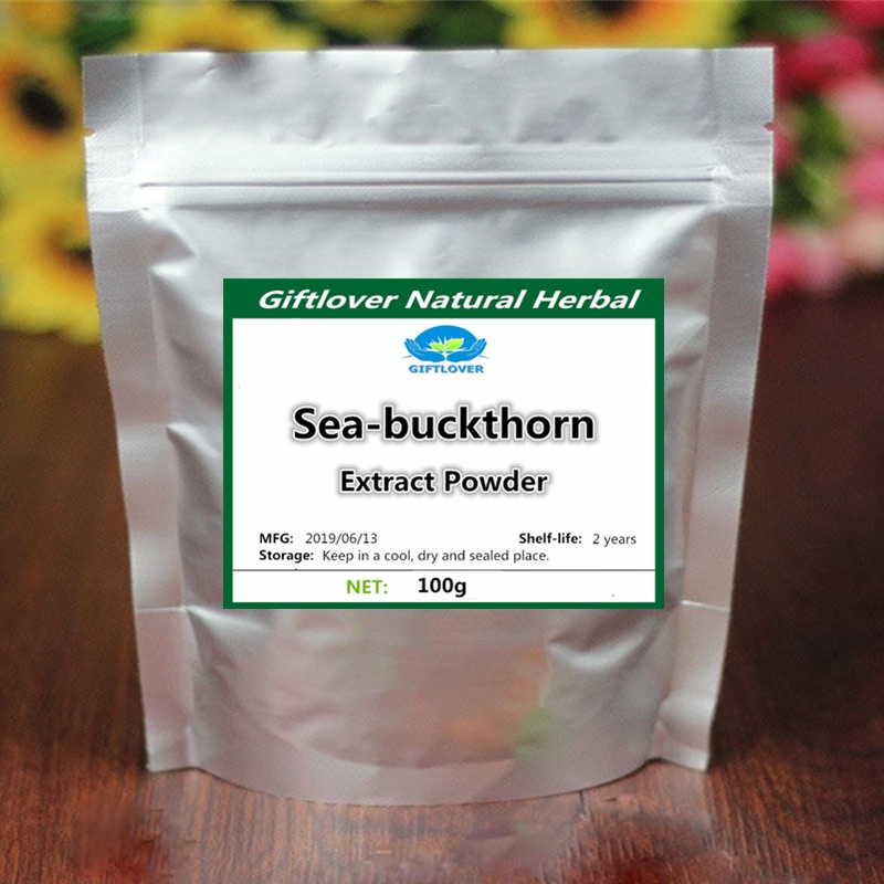 100% Sea-Buckthorn Extract Powder,Hippophae Rhamnoides Powder | Shopee ...