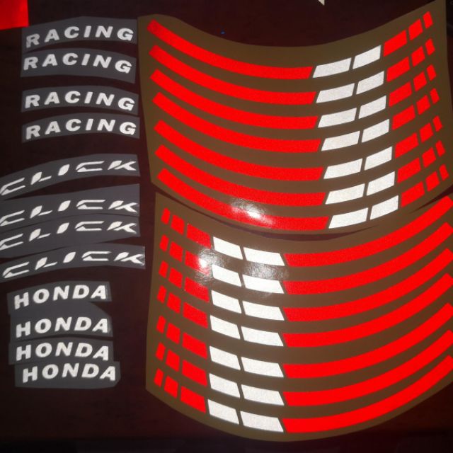 Honda click v2 reflective mags sticker | Shopee Philippines