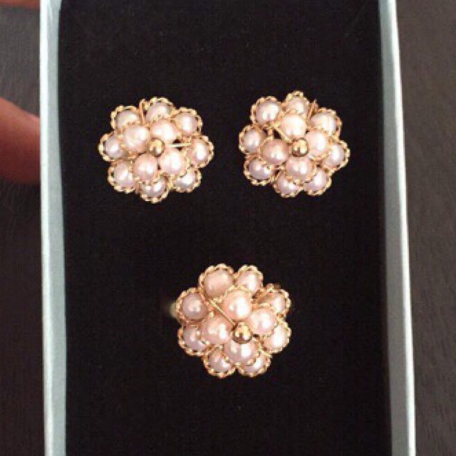 10k Pure Fresh Pearl Set (non-fading) | Shopee Philippines