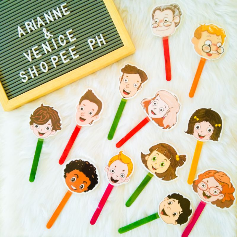 Laminated 51Talk Characters in Popsicle Sticks for Online ESL Teaching ...