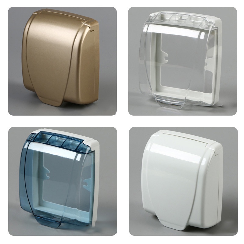 86 Type Wall-mounted Socket Waterproof Box Outdoor Splash-proof Switch Socket Anti-shock ...