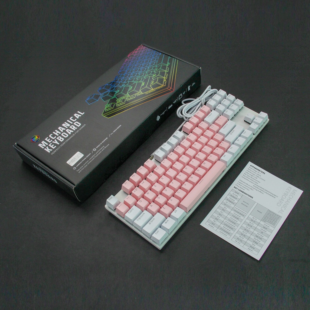 Layoutt TKL 87 mechanical keyboard KA800-KY400 Blue switch, gaming ...