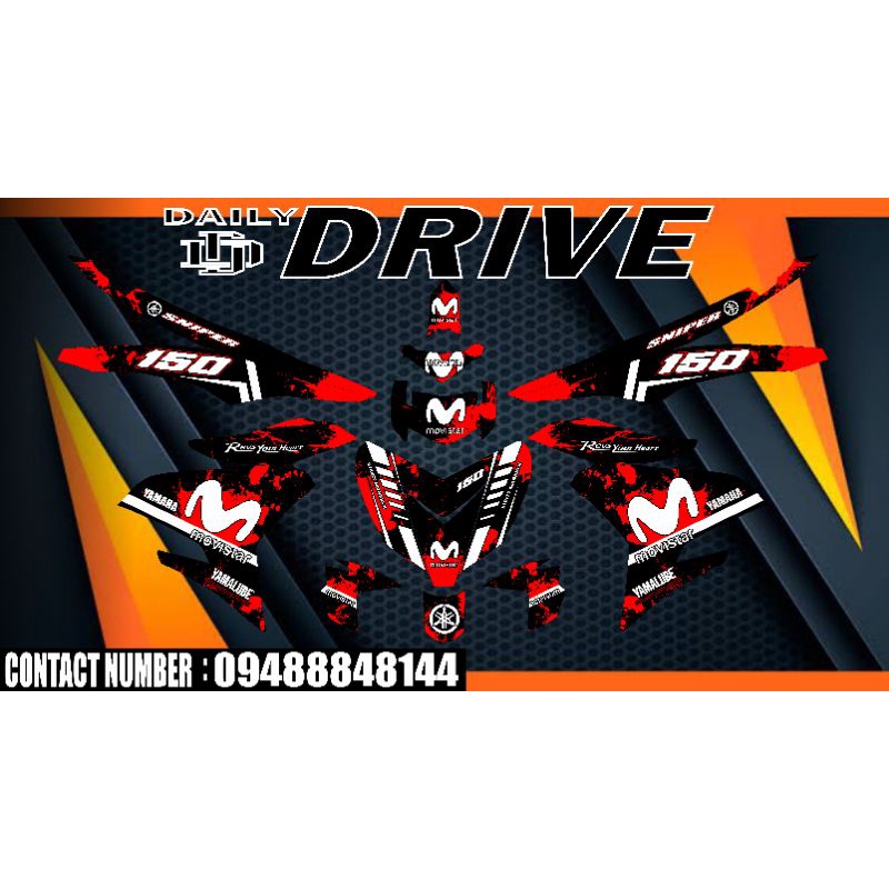 YAMAHA SNIPER 150 DECAL STICKER ( Mix Design) | Shopee Philippines