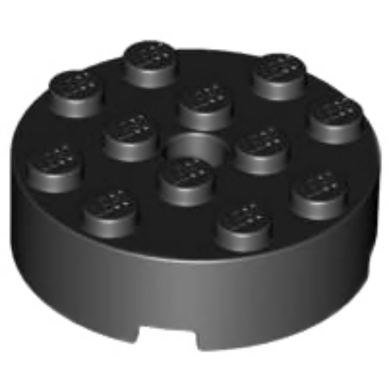 LEGO Loose Parts-Black Brick Round 4x4 with Hole NEW | Shopee Philippines