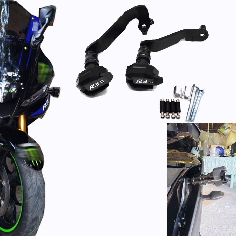New Metal Crash Bars YZFR3 R3 V2 For YAMAHA Frame slider Protector ...
