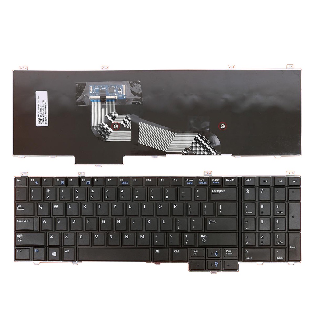 dell LATITUDE E5540 15 5000 QWERTY US KEYBOARD 76X2J 076X2J No Backlit ...