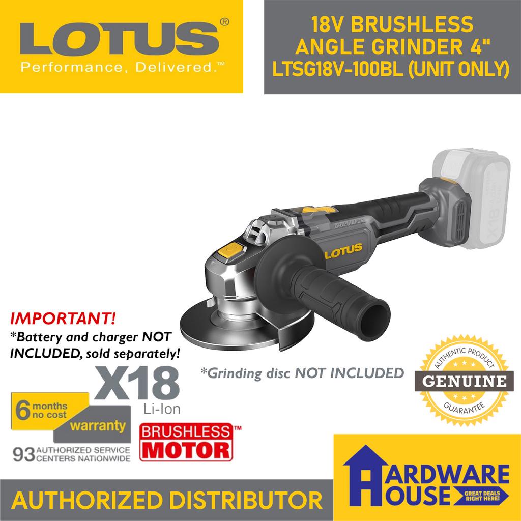 ORIGINAL LOTUS 18V Brushless Angle Grinder 4" Cordless Metal Cutting NO ...
