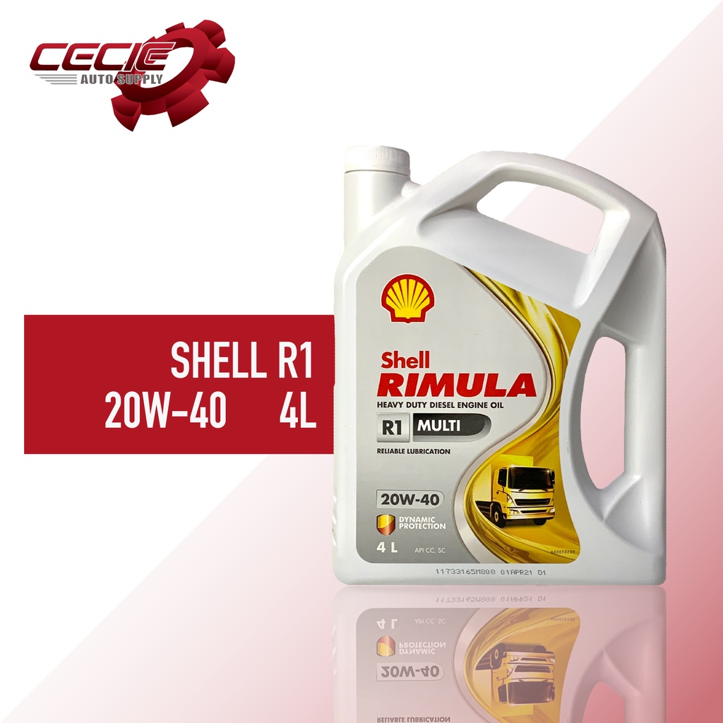 Shell Rimula R1 Multi SAE 20W-40 Heavy Duty Diesel Engine Oil 4Liters ...