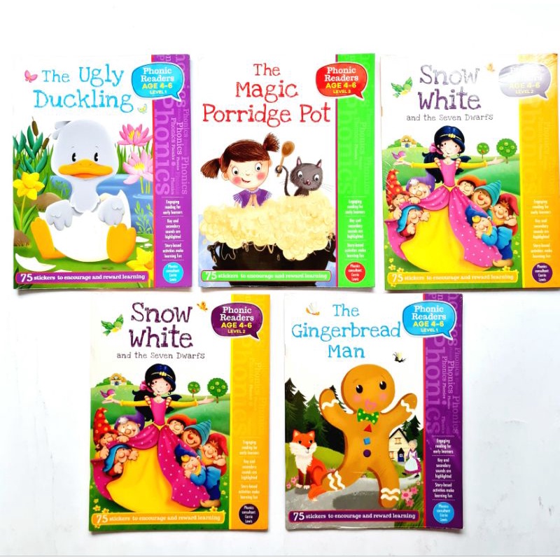 Learn to Read with Phonics Readers Ages 4-6 Activity Story Books With ...