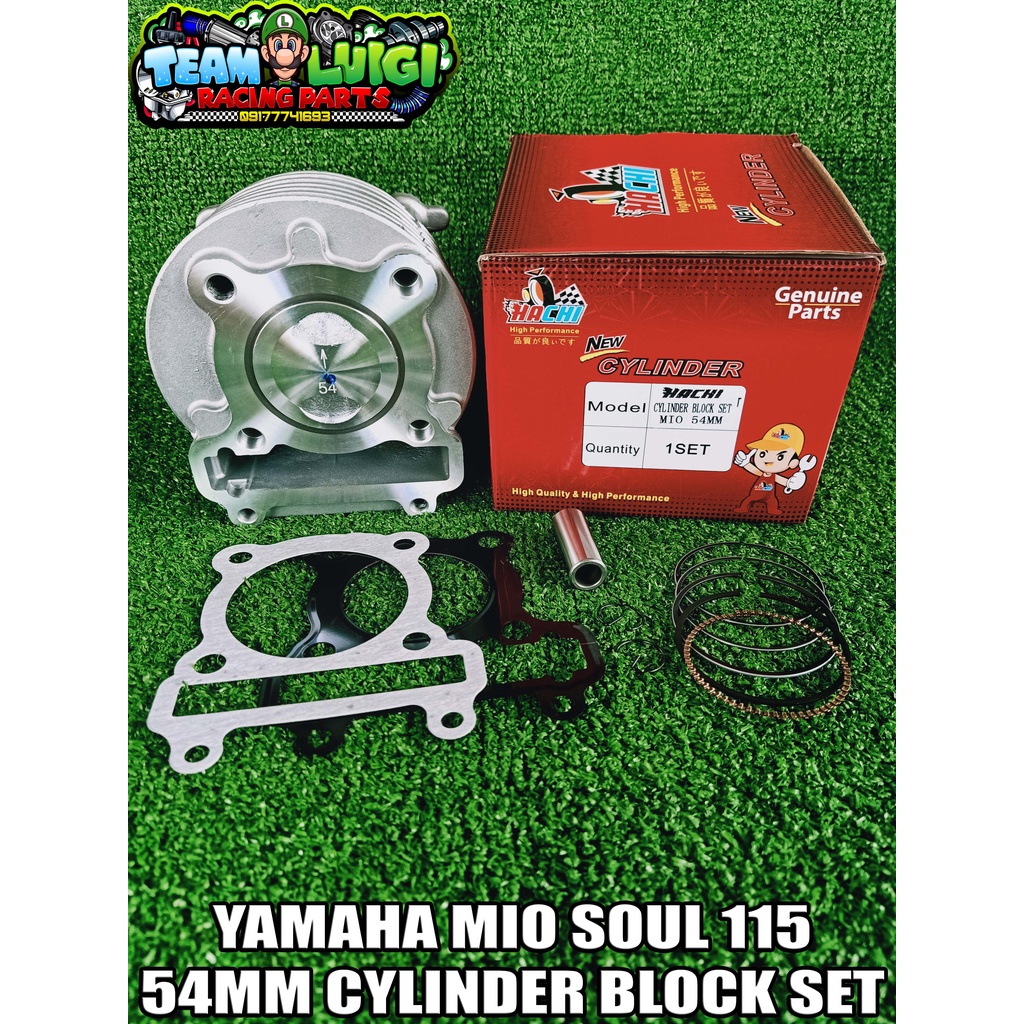 HACHI YAMAHA MIO SOUL 115 54MM SEMI DOME PISTON BLOCK SET | Shopee ...