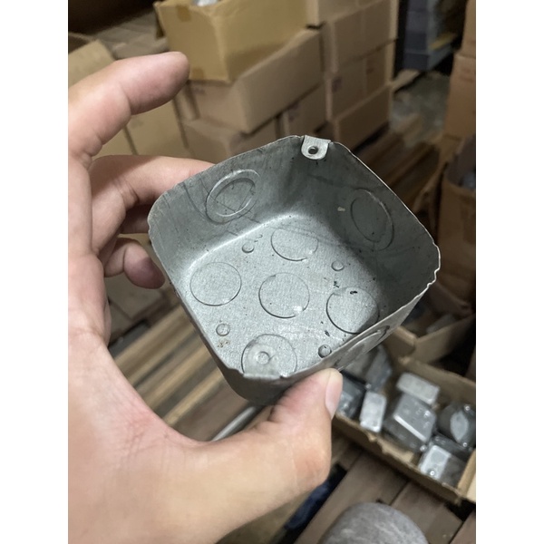 Metal junction box metal utility box 2x4 metal square box 4-11/16 ...