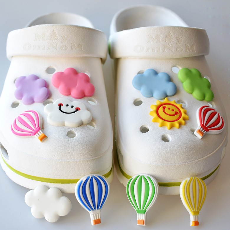 [Ready Stock] Cartoon Sun Clouds Jibbitz Crocs Balloon Pins for shoes ...