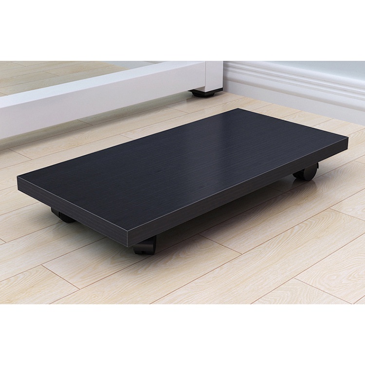 STUDIO Minimalist Wooden CPU Cart with Wheels (Black) | Shopee Philippines
