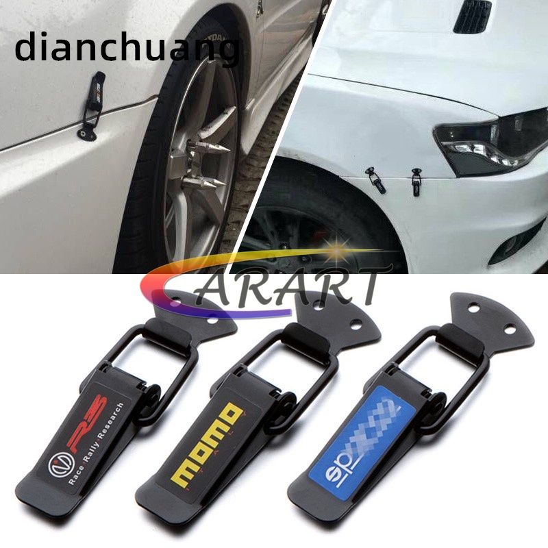 2pcs Universal Car Hook Lock Clip Hasp Security Hood Bumper Kit Buckle Mugen Nismo MOMO Ralliart HKS OMP TRD STI Shopee Philippines