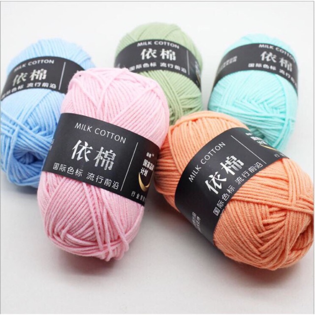 Milk Cotton baby wool color palette 1. Cotton Yarn Roll | Shopee ...
