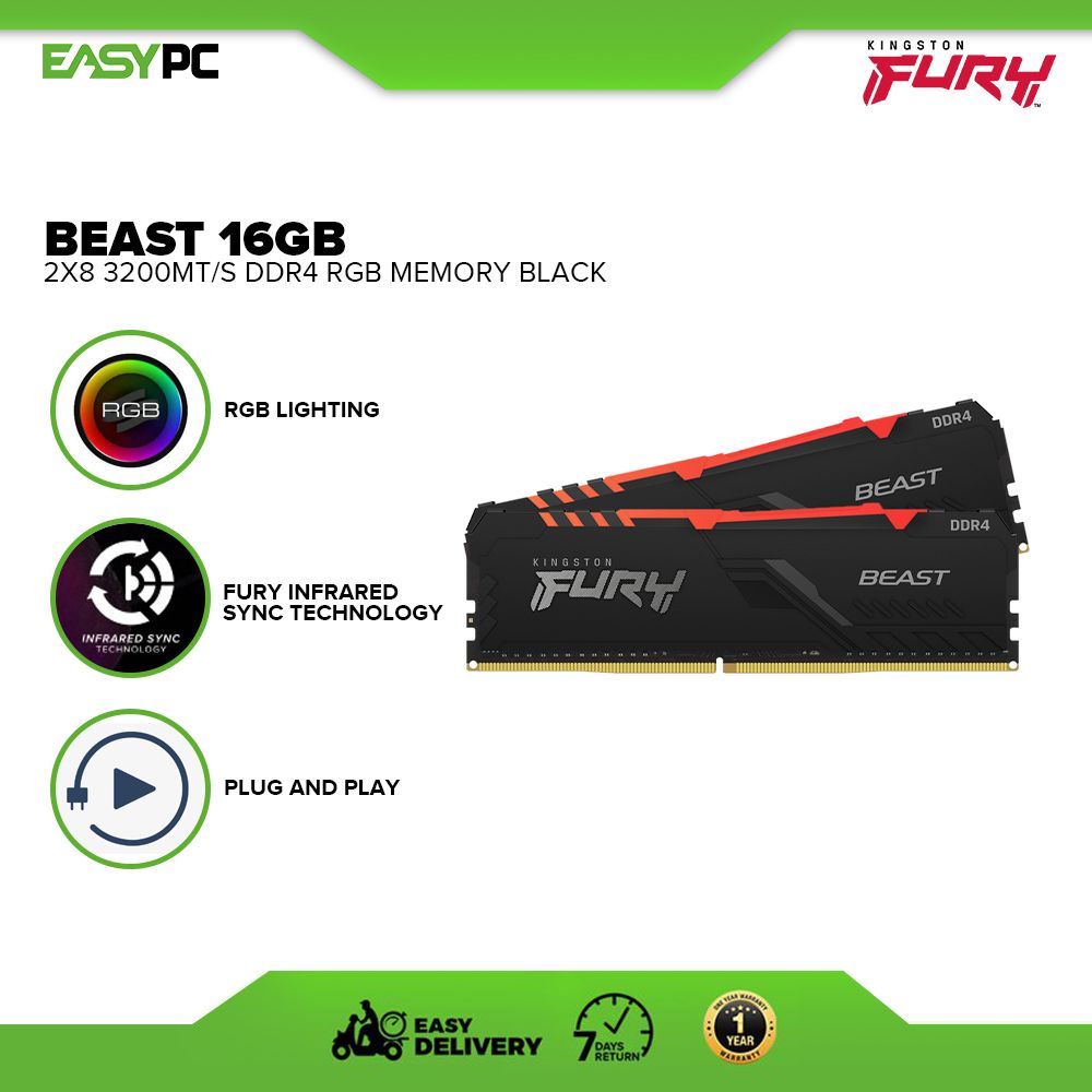 Kingston HyperX Fury 4GB | 8GB 2666Mhz |16GB(2X8)3200mhz | DDR4 | RAM ...