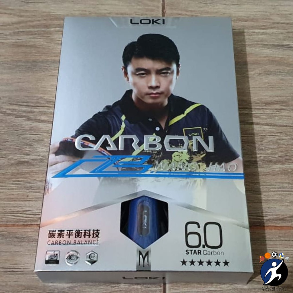 Bat Pingpong Loki 6 Star Carbon Tube Tech ORIGINAL | Shopee Philippines