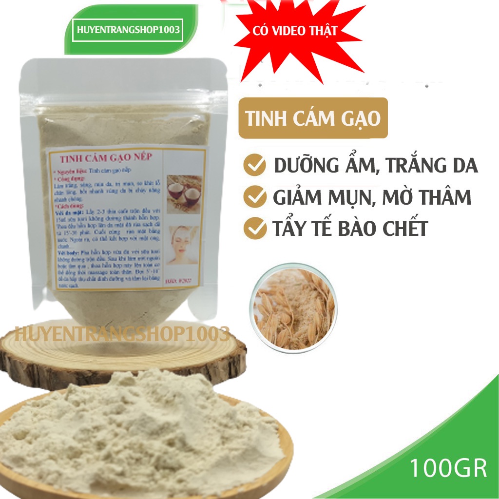 100g sticky rice bran for face to beautify and whiten skin (with ...