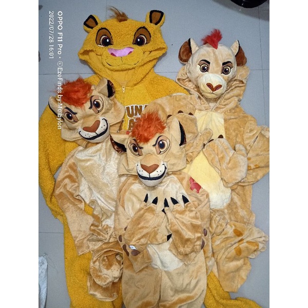 EZEFINDS Simba / Kion The Lion King / Lion Guard Costume | Shopee ...