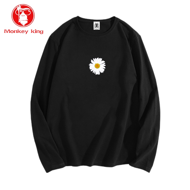 MONKEY KING COD Long sleeve plus size tshirt for men on sale print ...