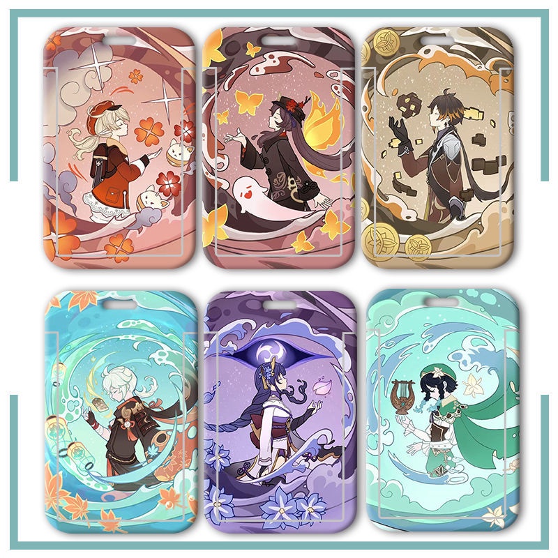 Anime Genshin Impact Hutao Klee ZhongLi Cyno Stundet School ID Work ID ...
