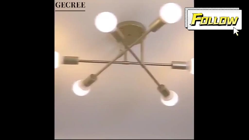 Gecree Chandelier Modern Style 8 Light Ceiling Light Fixture Ceiling ...