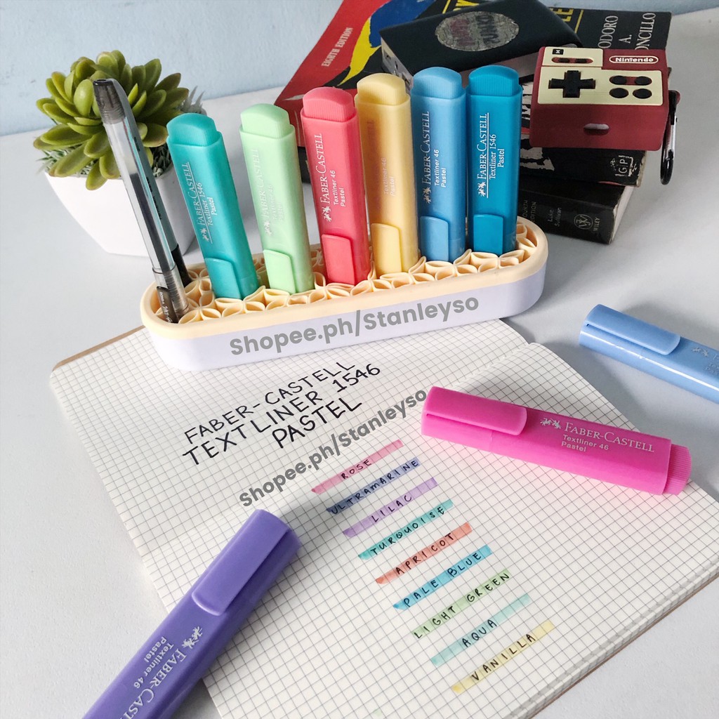 Faber Castell Textliner 1546 Pastel Marker - Highlighter Pen | Shopee ...
