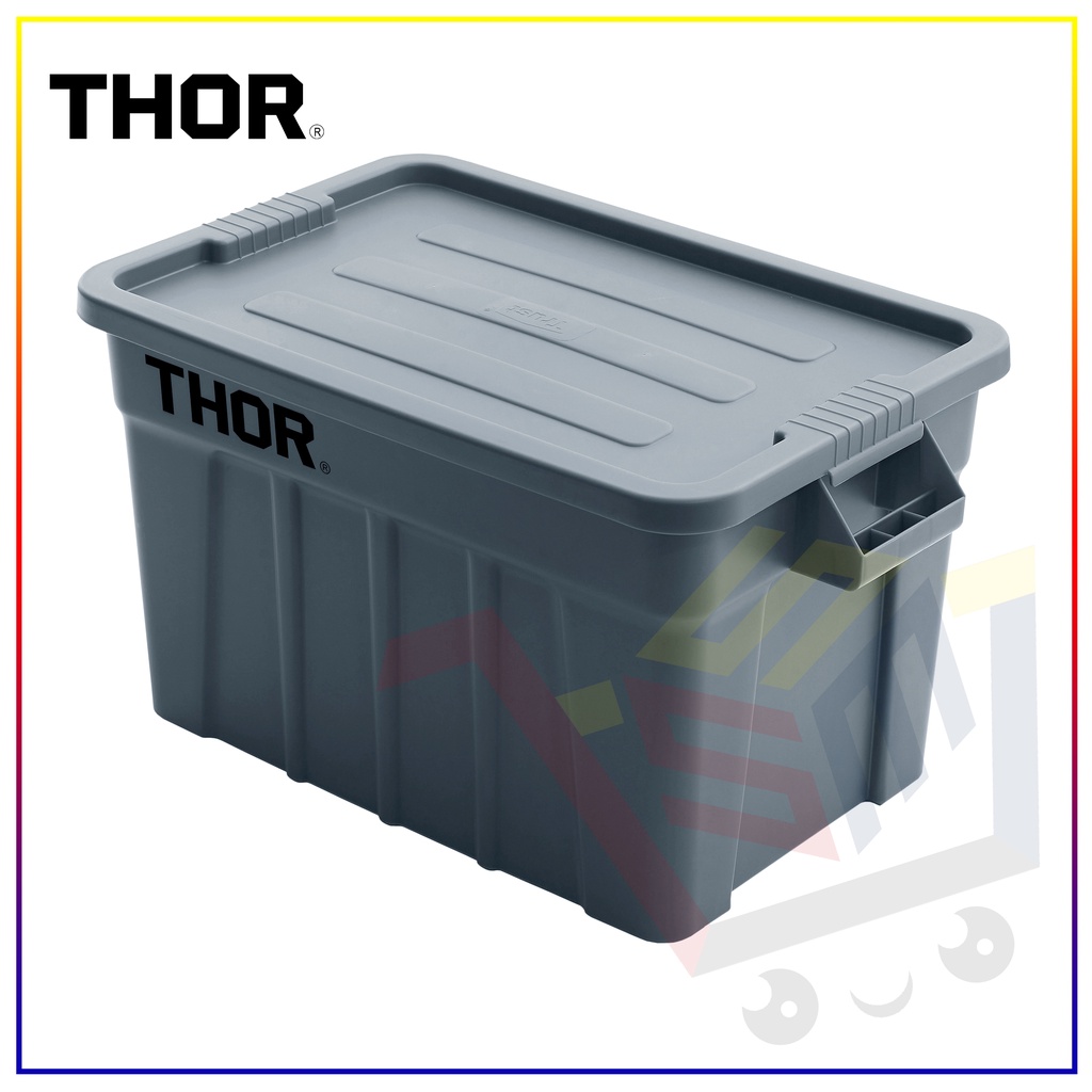 THOR® 75L Storage Box with Lid/Container Box/Stackable Storage Box ...