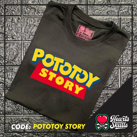 POTOTOY STORY SPOOF SHIRT funny aesthetic casual fashion unisex clothing for men | Shopee ...