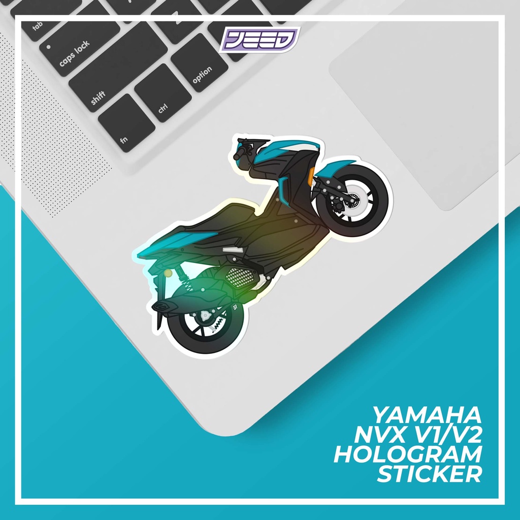 YAMAHA NVX Sticker Hologram Custom Color Waterproof Art Sticker PVC V1 ...