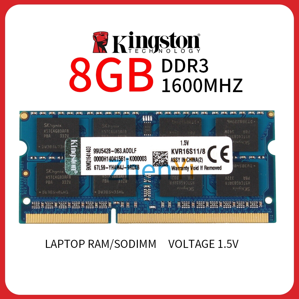 Kingston 4GB/8GB PC3 10600S 12800S 12800 DDR3 DDR3L 1333/1600MHz Laptop RAM notebook memory ...