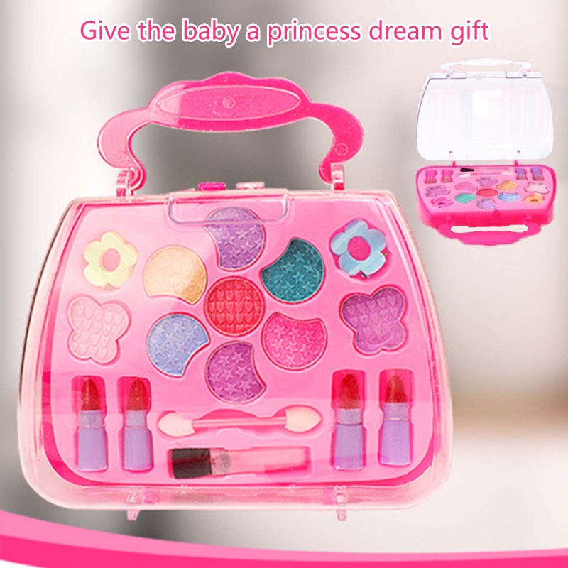Safe and non-toxic children girl princess makeup set eye shadow ...