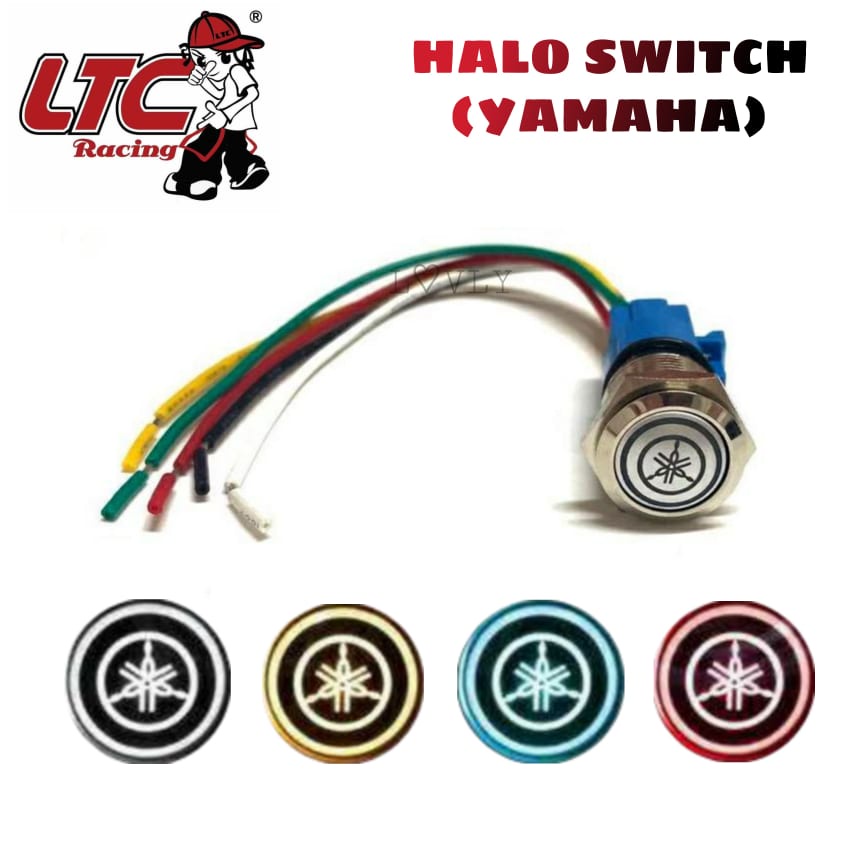 MOTORCYCLE HALO SWITCH YAMAHA/16MM (RED) | Shopee Philippines