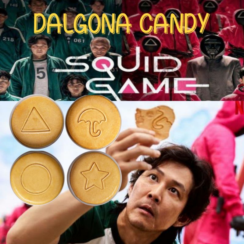 Dalgona CANDY SQUID GAME, SQUID GAME CANDY + NEEDLE, DDAKJI SQUID GAME ...