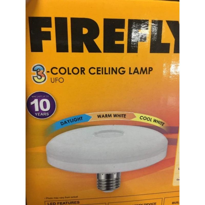 firefly 3/tri-color led UFO ceiling lamp :18w& 15w | Shopee Philippines
