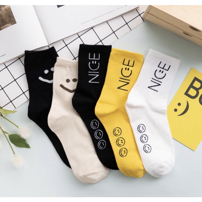 Korean Socks - NICE Statement Socks - Iconic Socks | Shopee Philippines