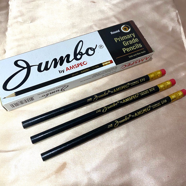 12 Pieces - Amspec Jumbo Pencil | Shopee Philippines