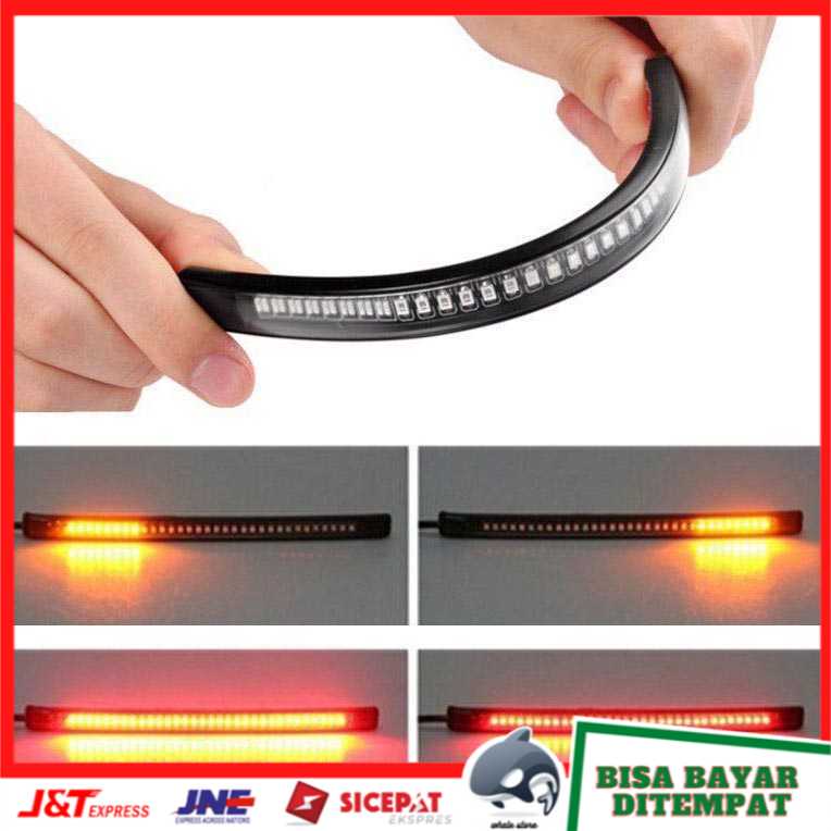 Led Strip Brake Light And Turn Signal Motorcycle Surabaya | Shopee ...