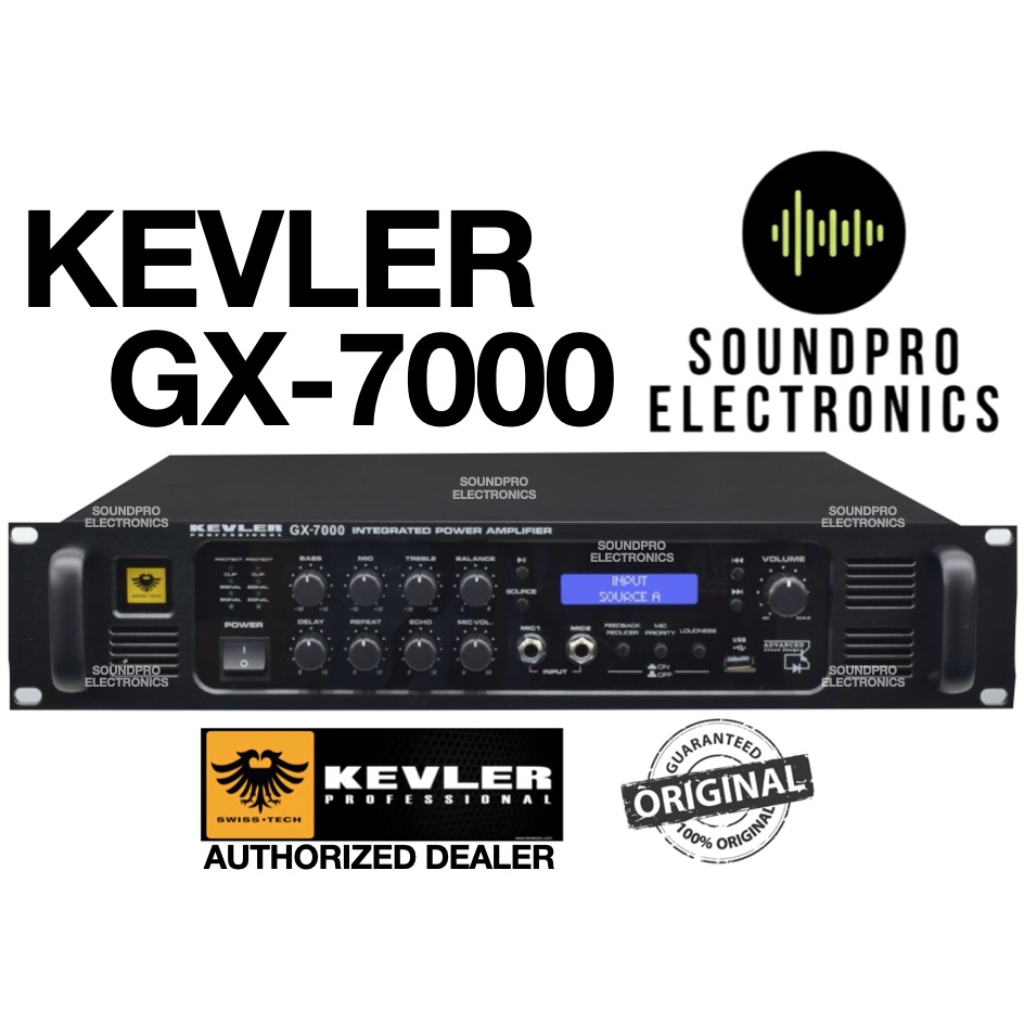 ORIGINAL KEVLER GX-7000 1500W x 2 High Power Integrated Amplifier ...