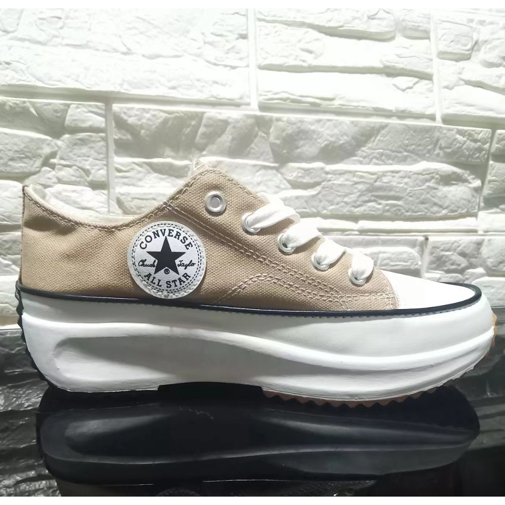 Converse Run Star Hike Low Male Female Canvas Shoes Black White Green ...