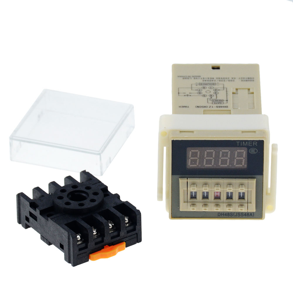 DH48S-1Z Digital LED Programmable Timer Time Relay Switch DH48S 0.01S ... DH48S-1Z Digital LED Programmable Timer Time Relay Switch DH48S 0.01S ...