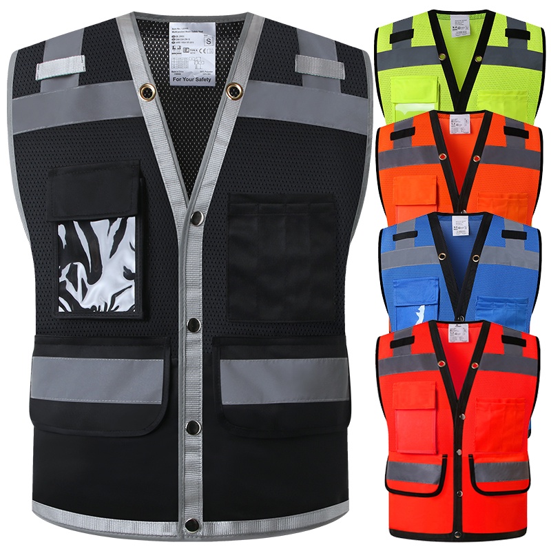 Hi Vis Safety Vest Mesh Reflective Work Vest for Warehouse Construction ...