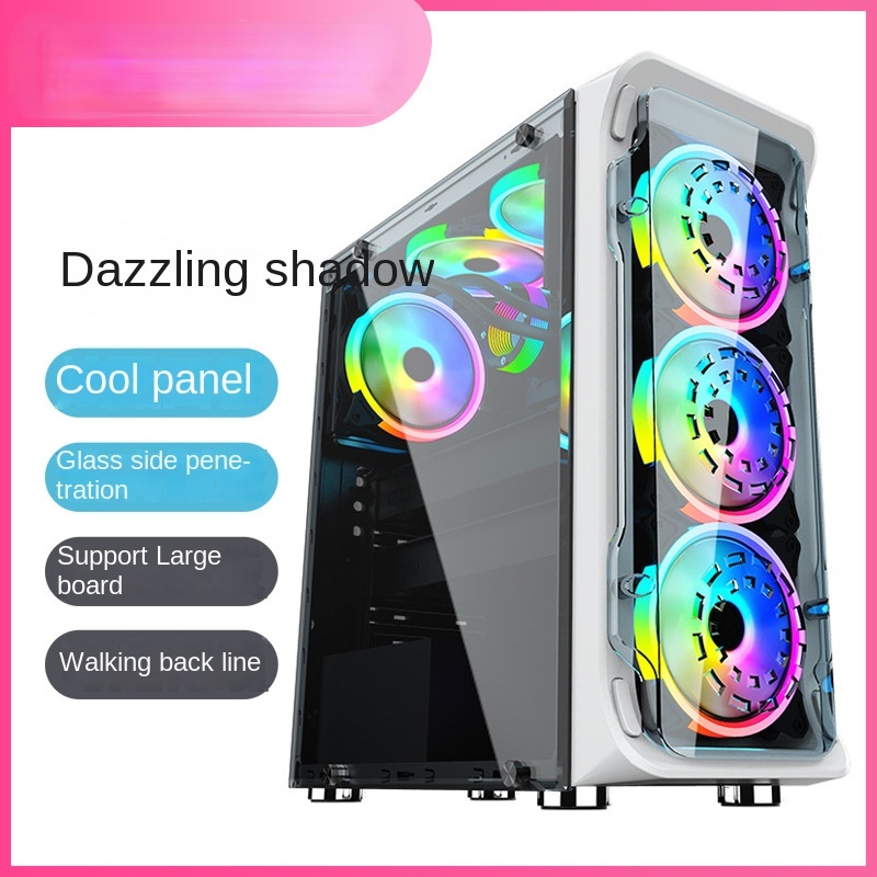Desktop Computer Case Influencer Game Gaming Water-Cooled Main Box Side ...