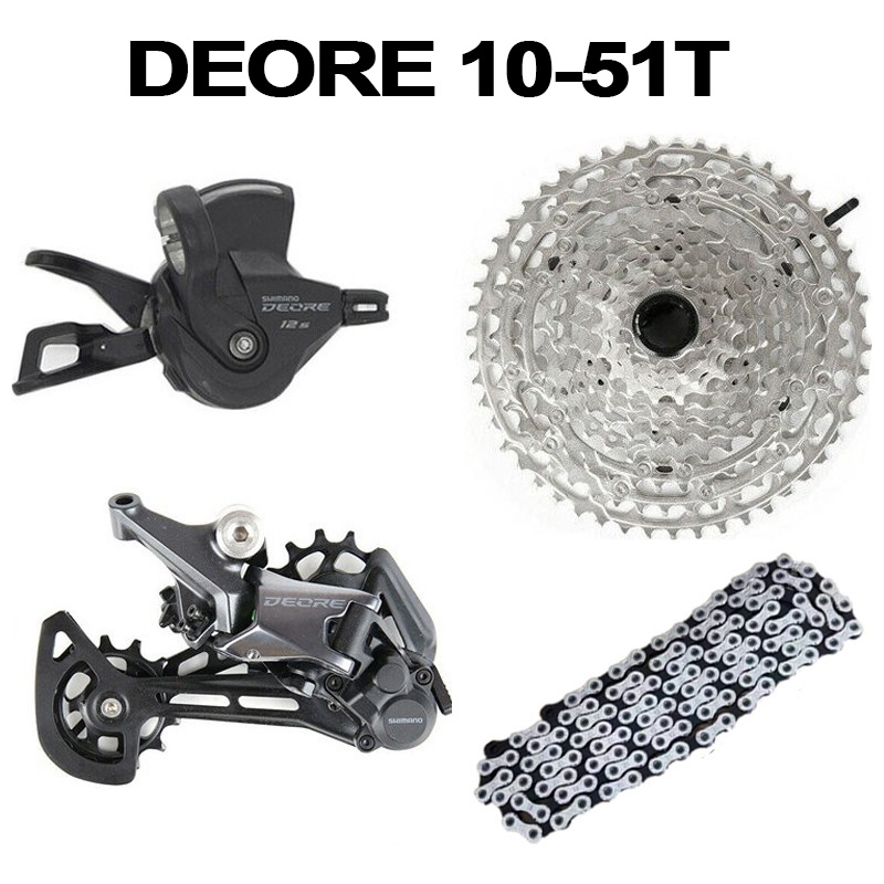 Shimano Deore M6100 Groupset 12 Speed Shifter Cassette Rear Derailleur MTB Bike Original Shimano ...