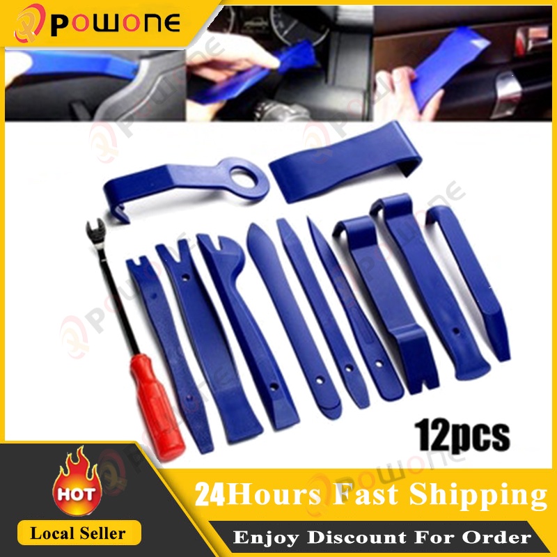 12pcs Auto Trim Removal Pry Open Tool Kit For Car Dash Radio | Shopee ...