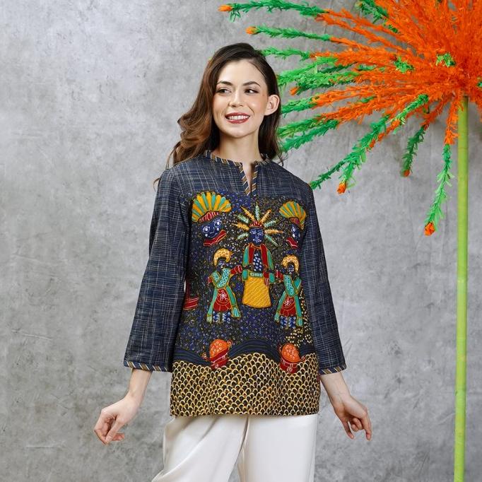 Nona RARA-Kedoya betawi T1576, modern Women's batik blouse Workwear ...