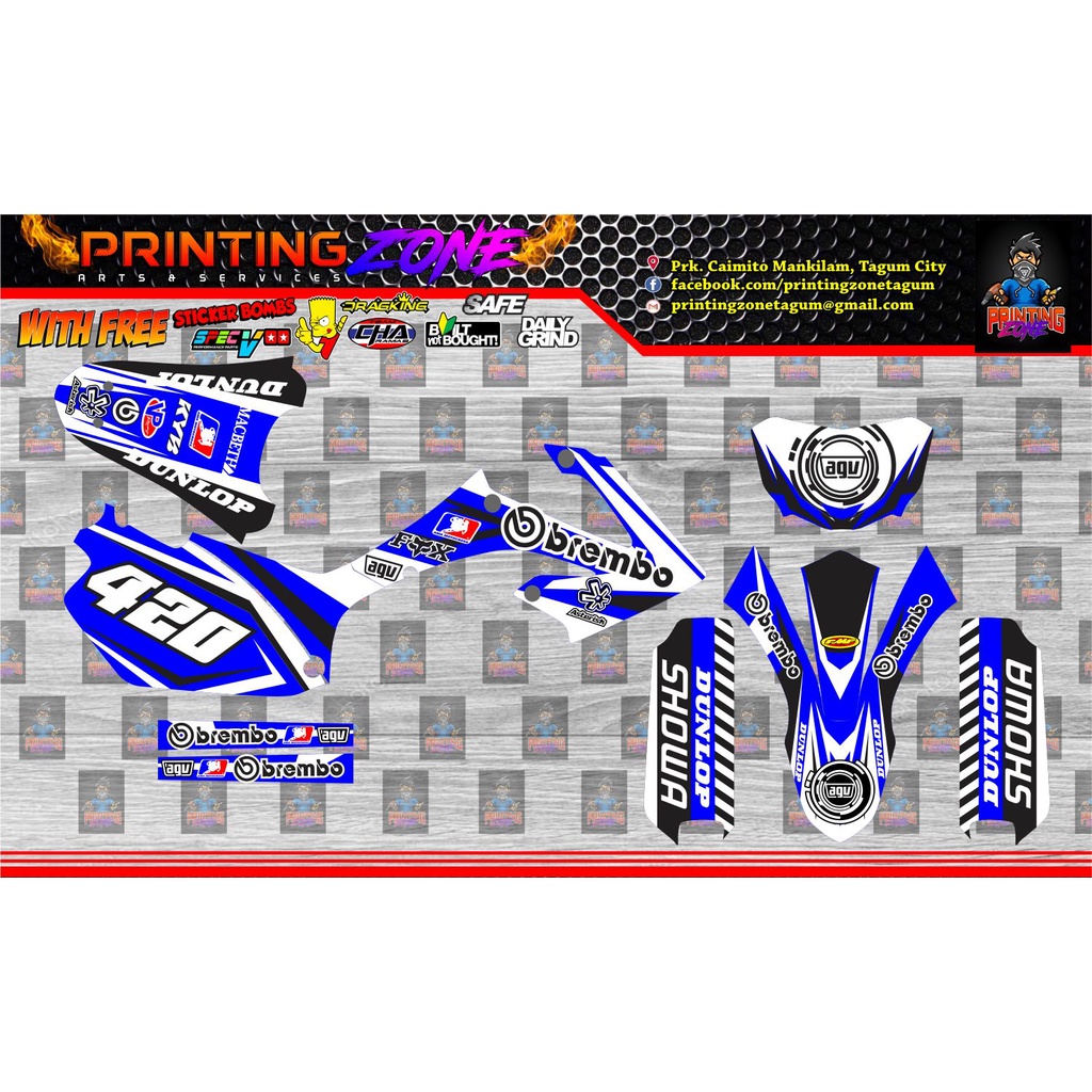 RUSI KR Z150 and KR Z200 Full Sticker Decals High Quality and Durable ...