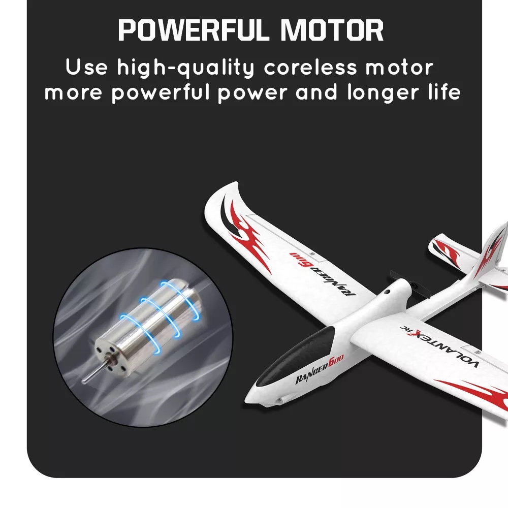 VOLANTEXRC RC Airplane Control EPP Foam 2.4GHz 3Channel Ranger600 Fixed ...